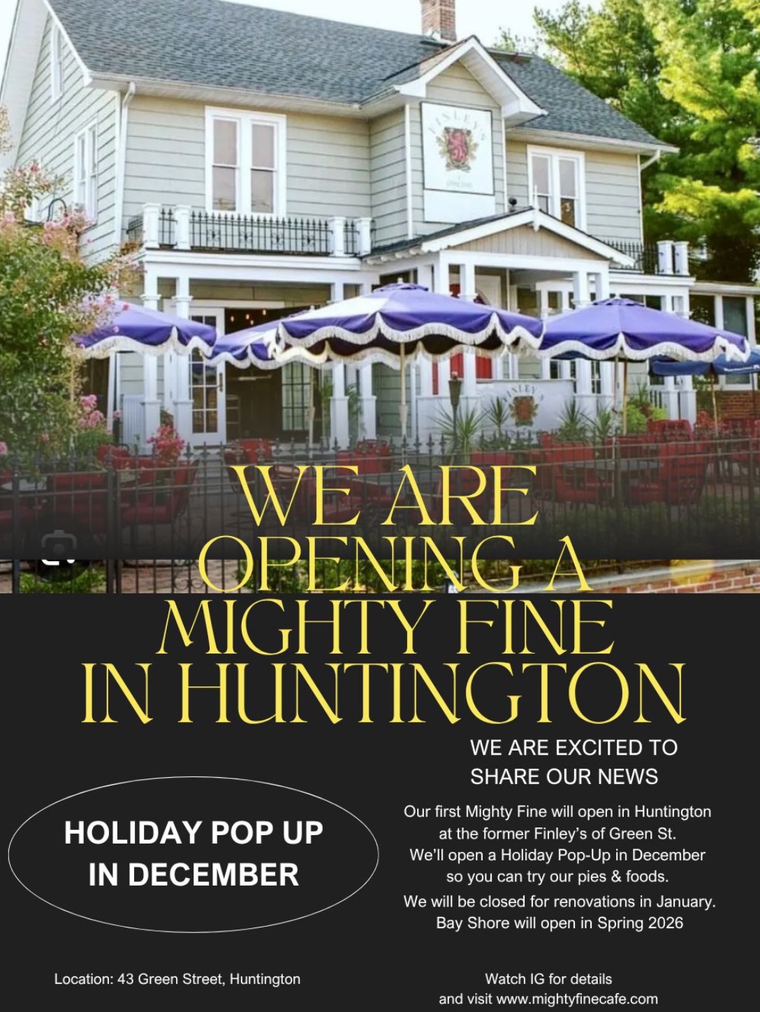 Mighty Fine Brings a Holiday Pop-Up to the Old Finley’s Location in ...
